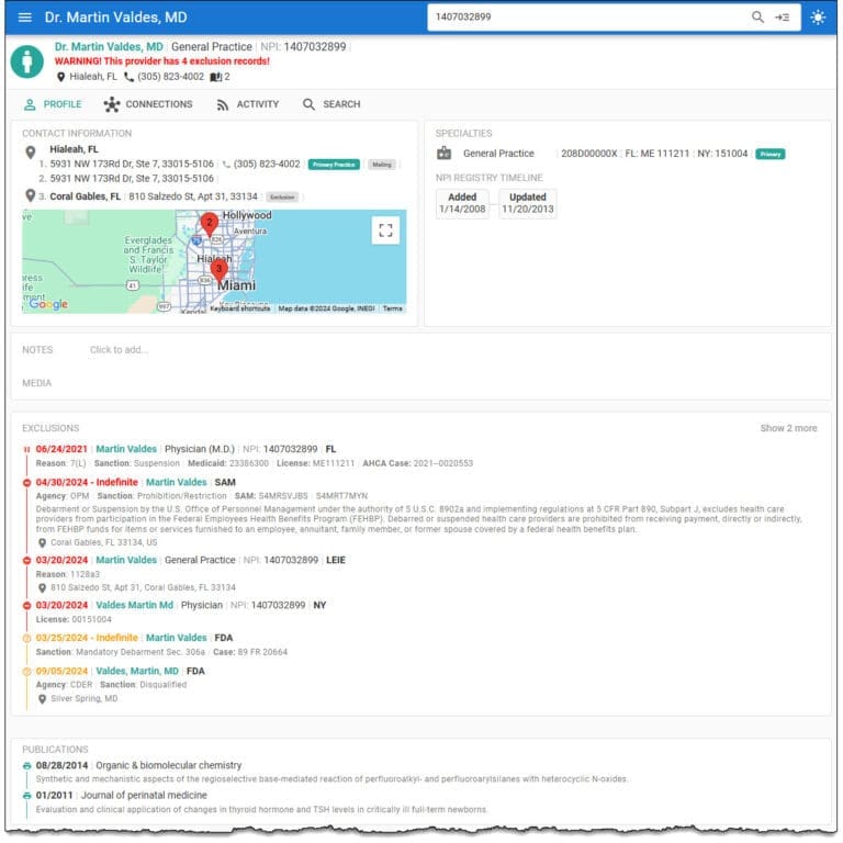 FDA Debarment | HealthProviders DB